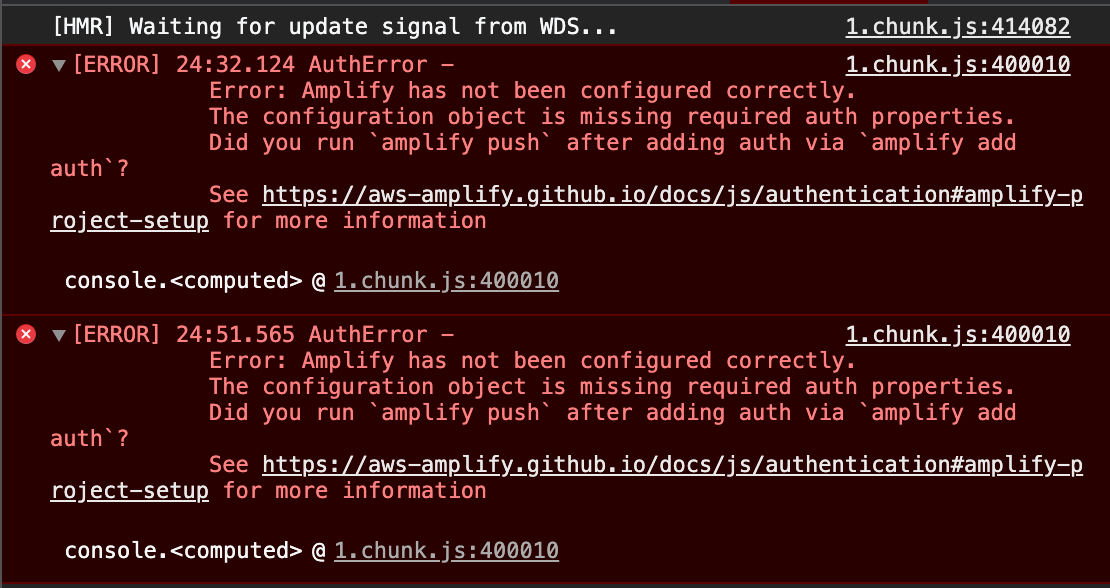 Autherror No Matter What I Do Now · Issue 7367 · Aws Amplifyamplify Js · Github 