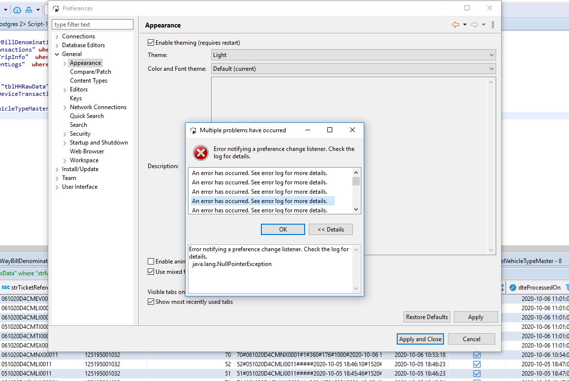 Issue on Theme Change · Issue #9977 · dbeaver/dbeaver · GitHub
