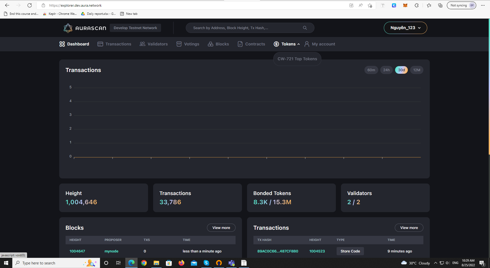 [Aurascan][Mobile] Menu Tokens · Issue #862 · aura-nw/aurascan · GitHub
