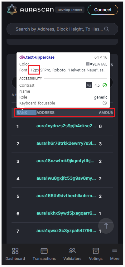 [Aurascan][Mobile][Token] Some issues update layout · Issue #893 · aura-nw/aurascan · GitHub