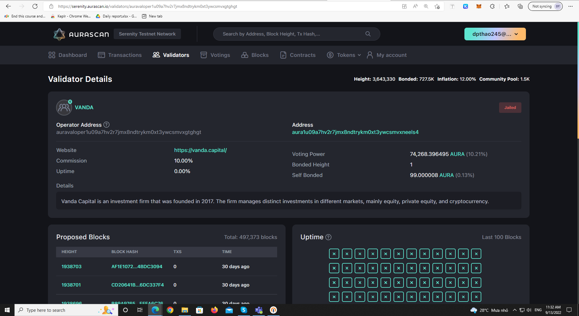 Aurascan Validator List Not Display Name Validator When Undelegate Jailed Validator · Issue 