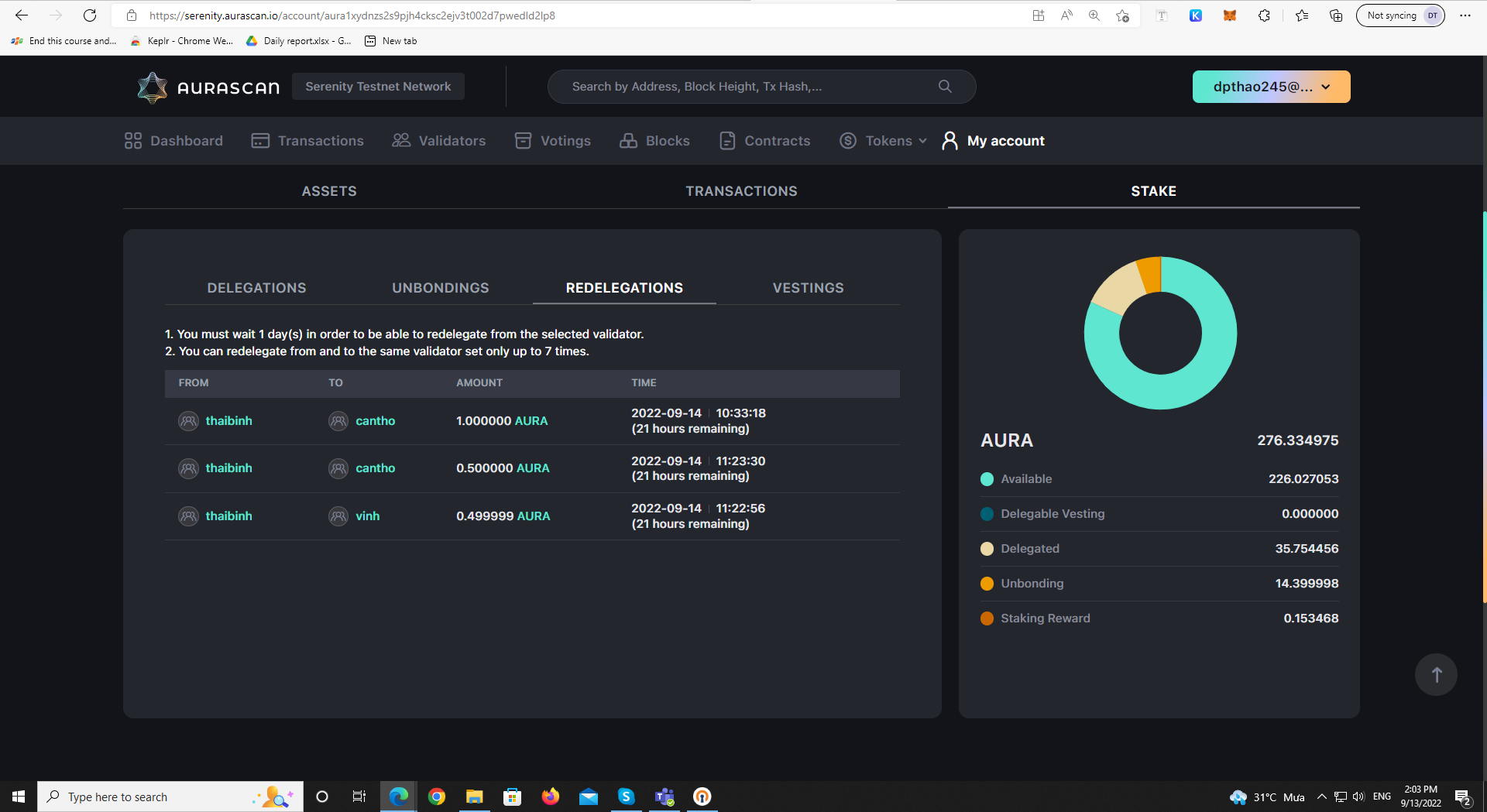 [Aurascan][Account Details][Mobile] Redelegate tab không hiển thị avatar của validator · Issue ...