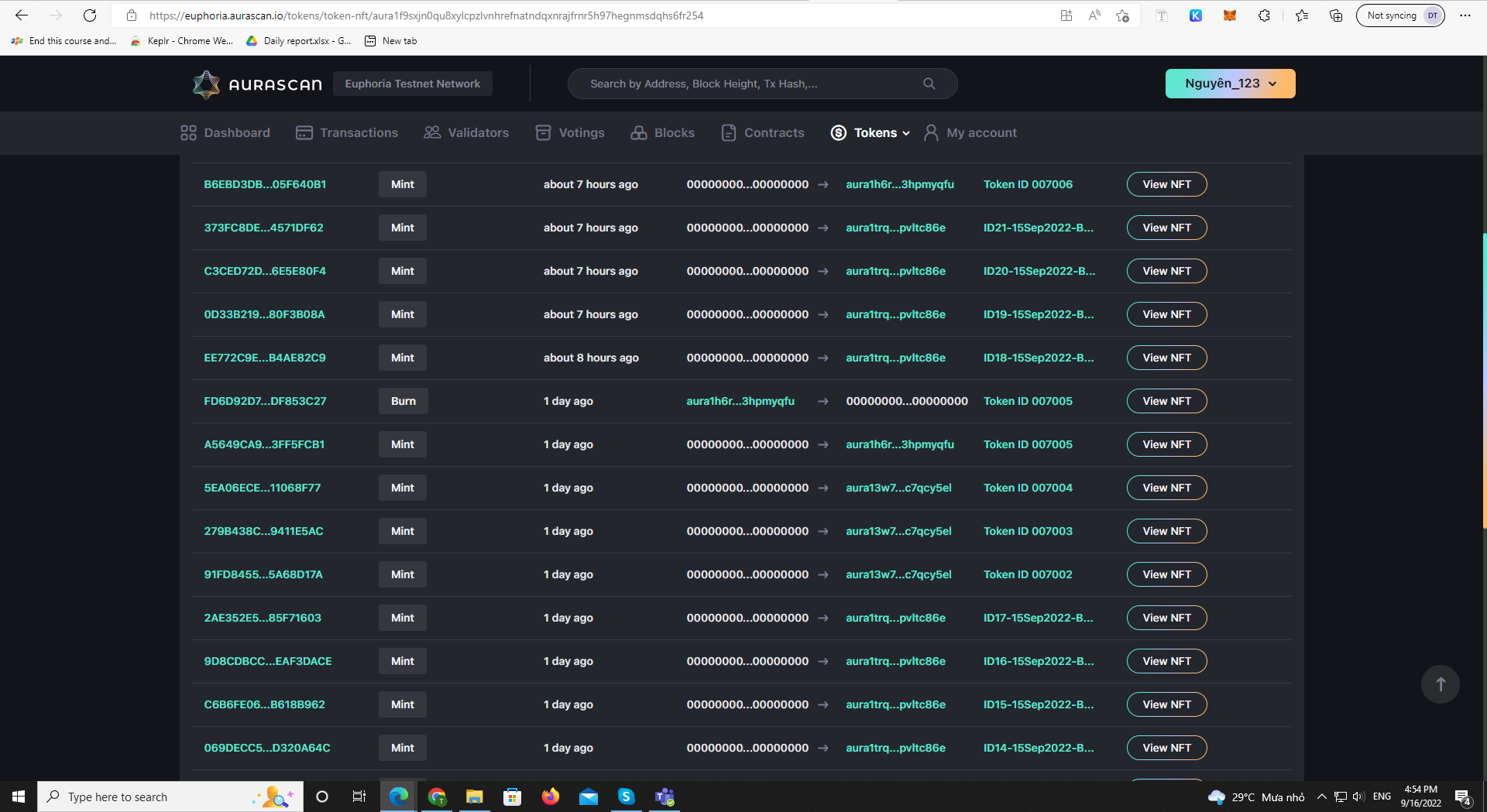 [Aurascan][Tokens][CW721] Giới hạn ký tự hiển thị Token Name và Token ID · Issue #847 · aura-nw ...