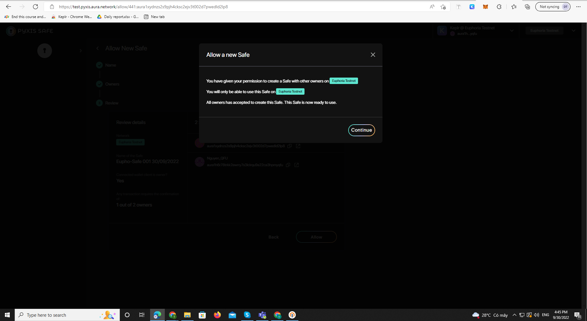 [Aura-Safe][SafeManagement] Hiển thị sai nội dung popup khi thực hiện Allow · Issue #211 · aura ...