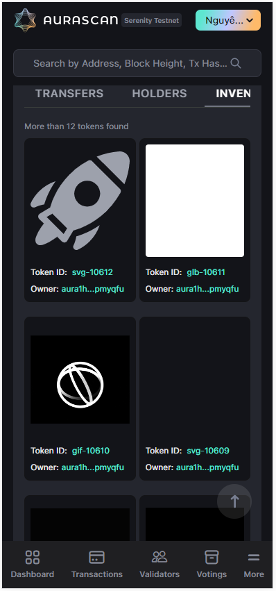 [Aurascan][TokenDetail] Hiển thị các định dạng Hình ảnh, Video, Audio hoặc định dạng 3D của NFT ...