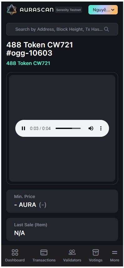 [Aurascan][TokenDetail] Hiển thị các định dạng Hình ảnh, Video, Audio hoặc định dạng 3D của NFT ...