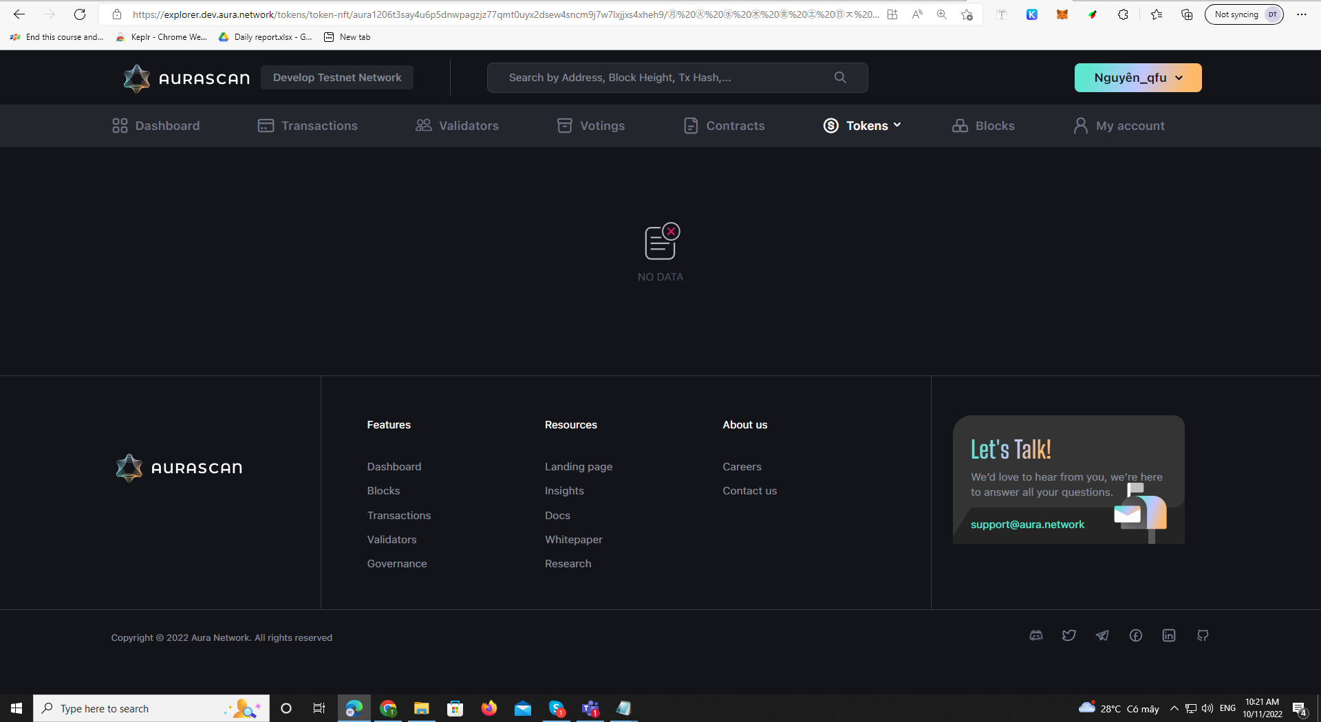 [Aurascan][TokenDetails] Fix api support uri encode + special character · Issue #1146 · aura-nw ...
