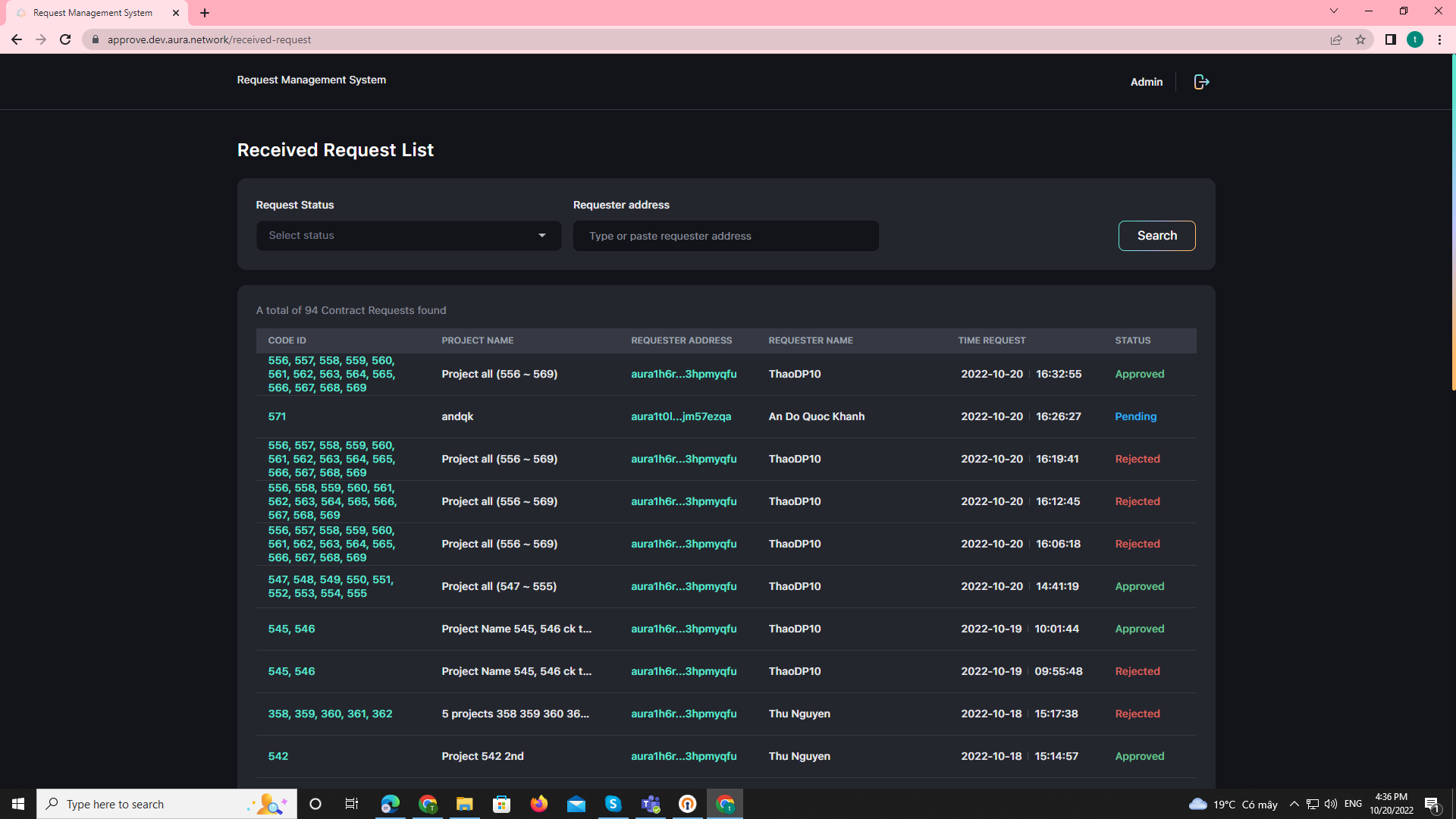 [Portal][Approve] Cannot approve request to deploy on mainnet · Issue #1122 · aura-nw/aurascan ...