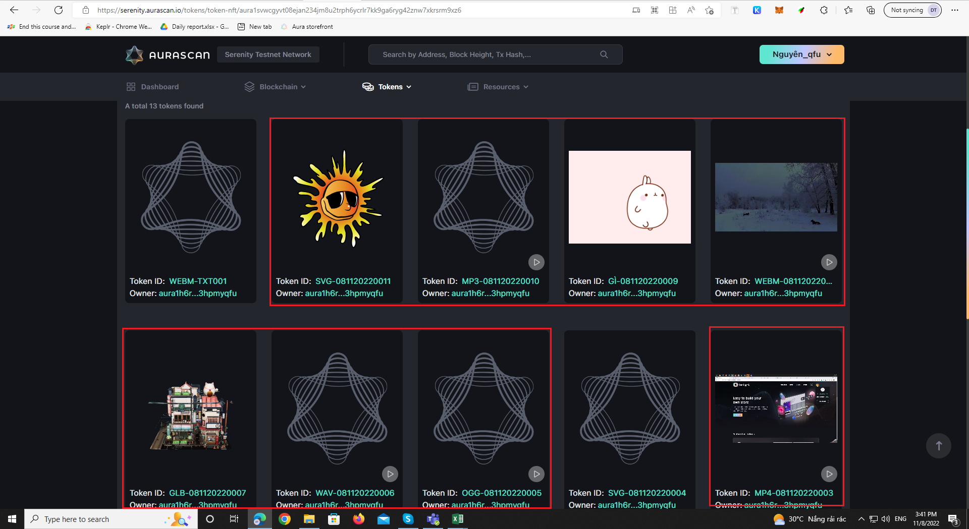 [Aurascan][TokenDetails][Mint NFT] Thay đổi cách Mint NFT có avatar · Issue #1229 · aura-nw ...