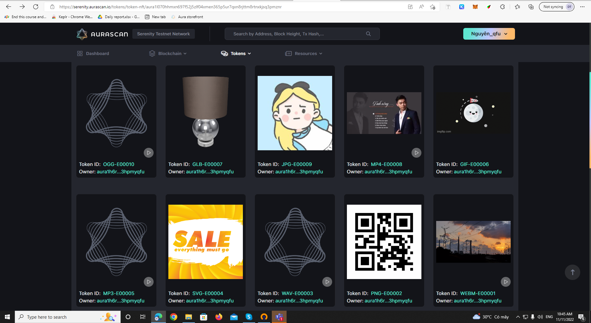 [Aurascan][TokenDetails][Mint NFT] Thay đổi cách Mint NFT có avatar · Issue #1229 · aura-nw ...