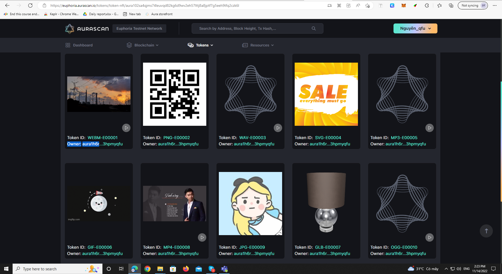 [Aurascan][TokenDetails][Mint NFT] Thay đổi cách Mint NFT có avatar · Issue #1229 · aura-nw ...