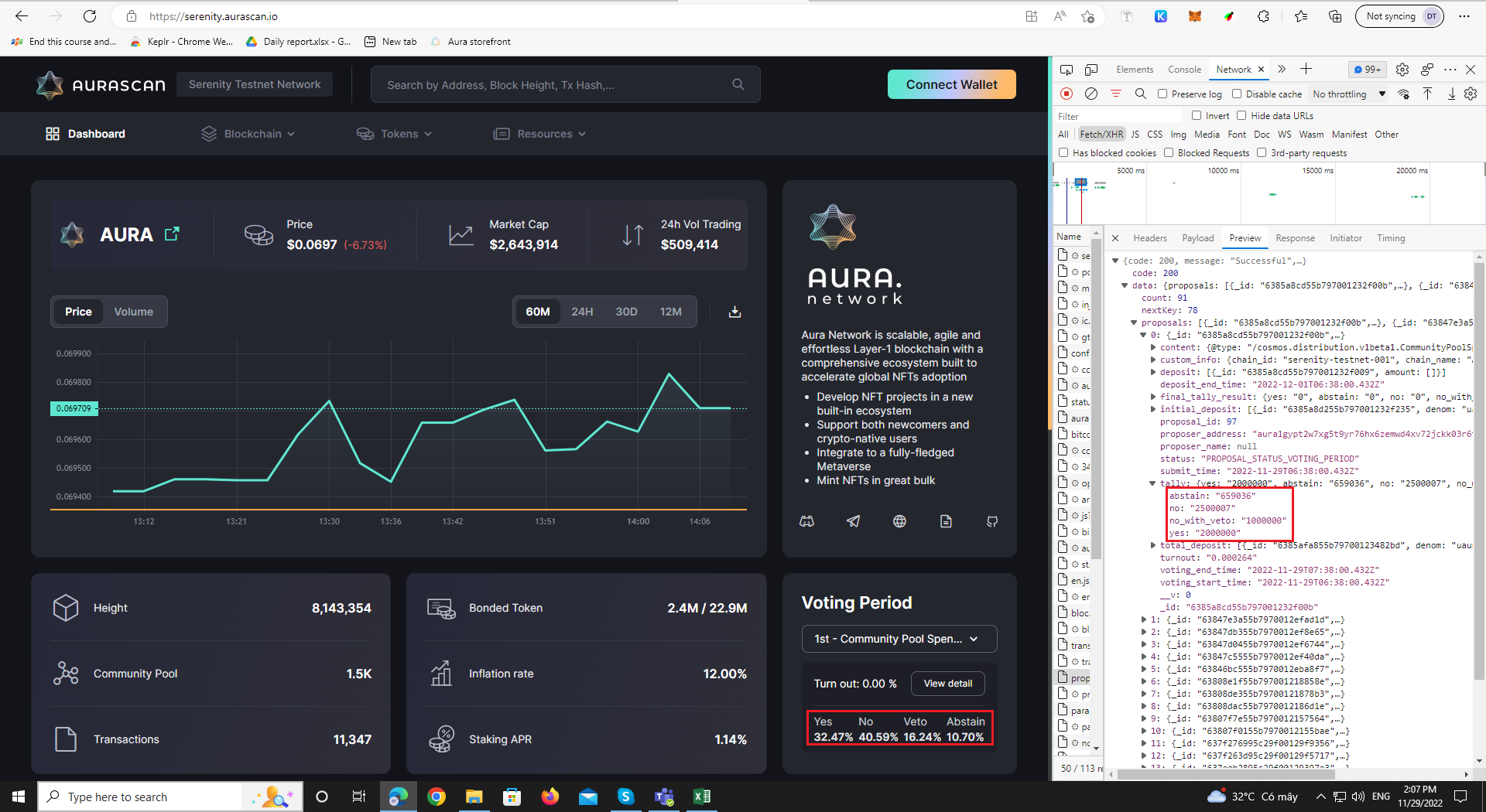 [Aurascan] Improve dashboard · Issue #1233 · aura-nw/aurascan · GitHub