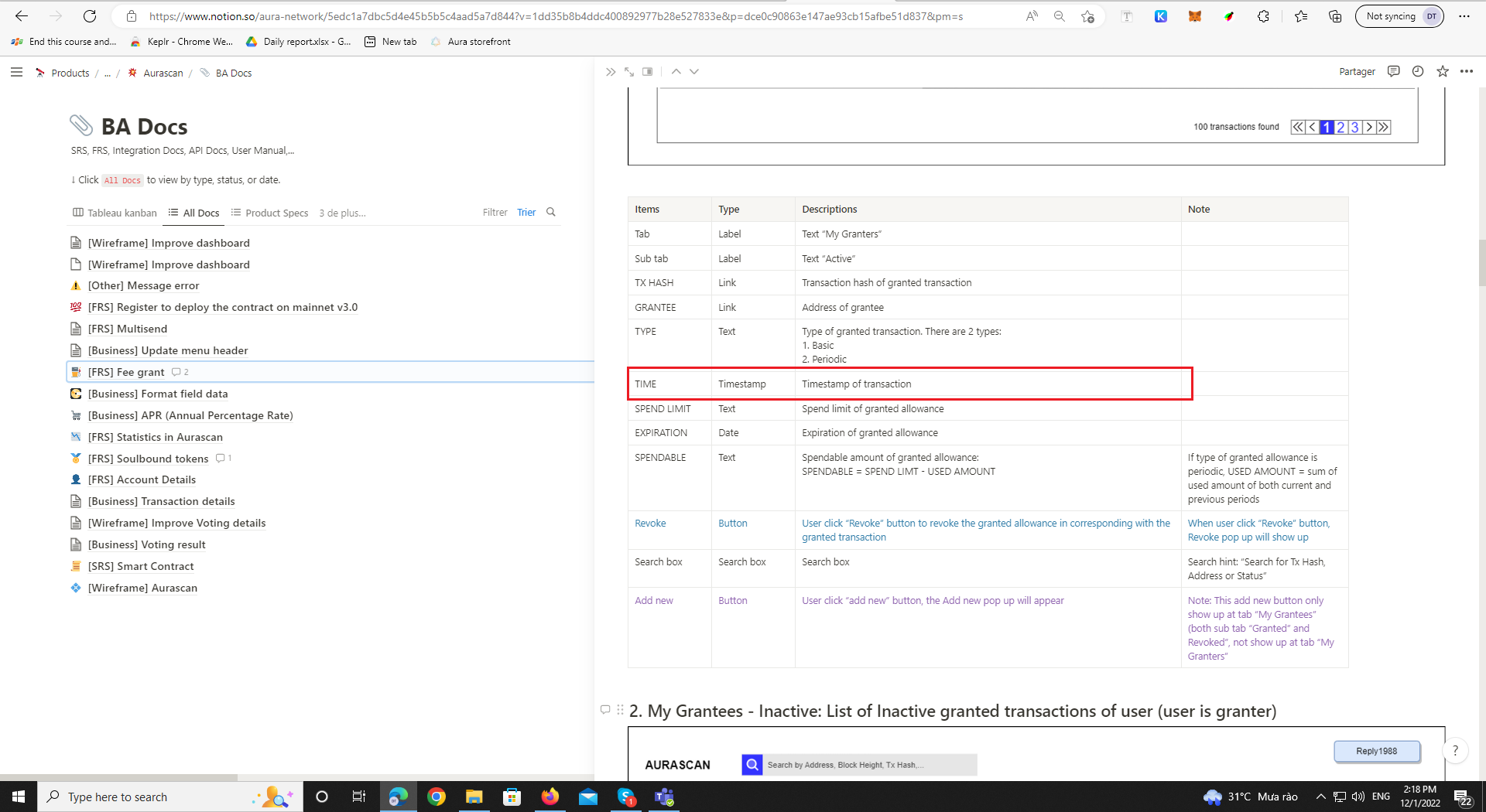 [Aurascan][Feegrant][MyGrantees] Hiển thị không đúng format Time · Issue #1332 · aura-nw ...