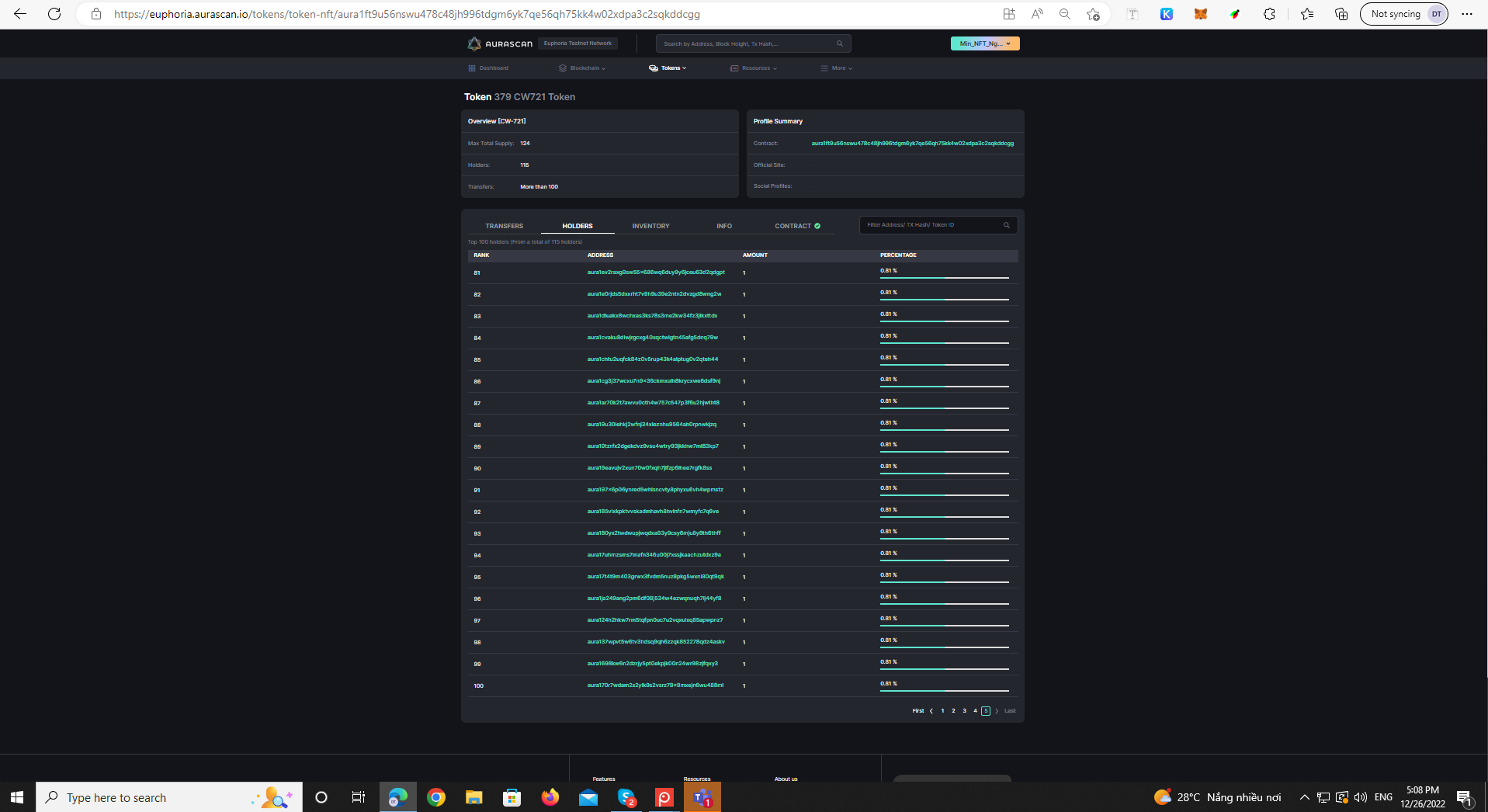 [Aurascan][CW721][TokenDetails] Holders tab lỗi phân trang khi >10 page · Issue #1282 · aura-nw ...