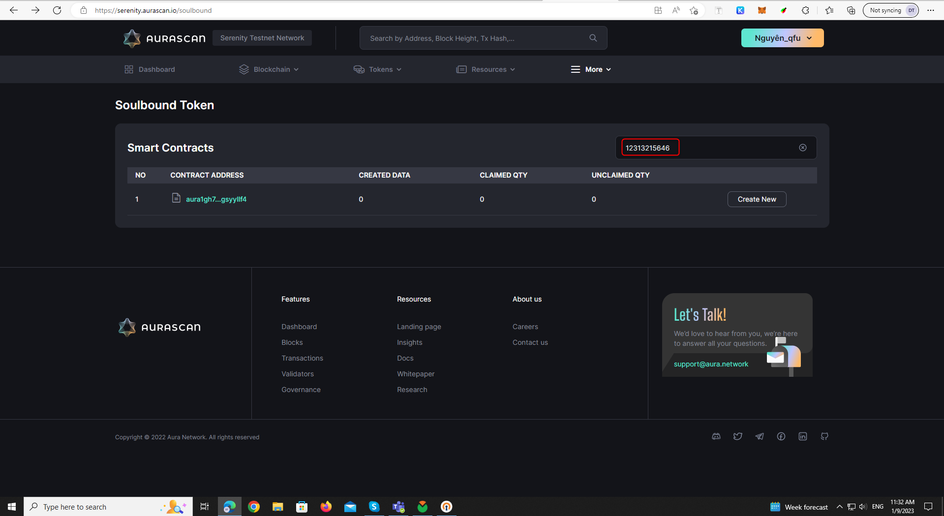 [SoulboundToken][SmartContract] Chức năng search hoạt động không đúng · Issue #1428 · aura-nw ...