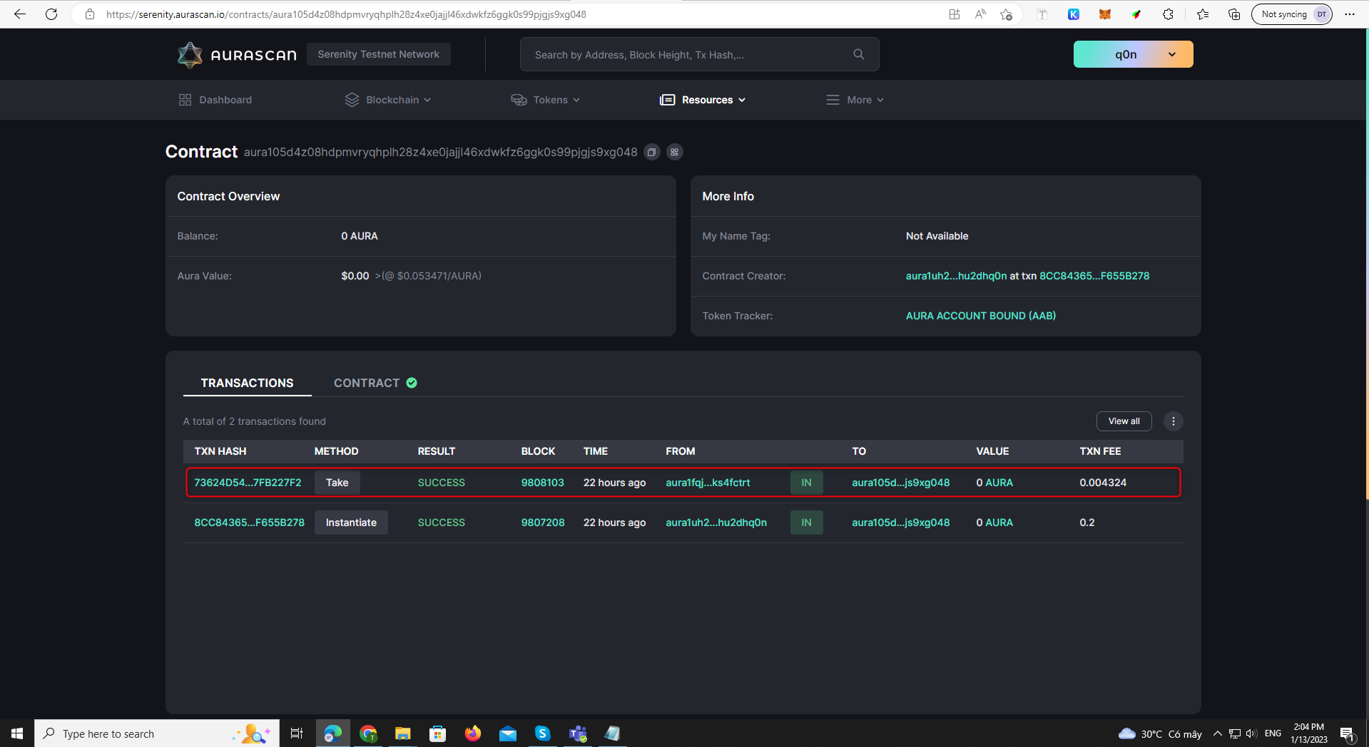 [Southbound][SmartContractsList] Hiển thị số lượng CREATED DATA, CLAIMED QTY khi Mint SBT dưới ...