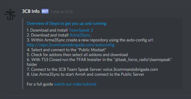GitHub - MitchBarnett/3CB-Discord-Bot: A discord bot that gives info ...