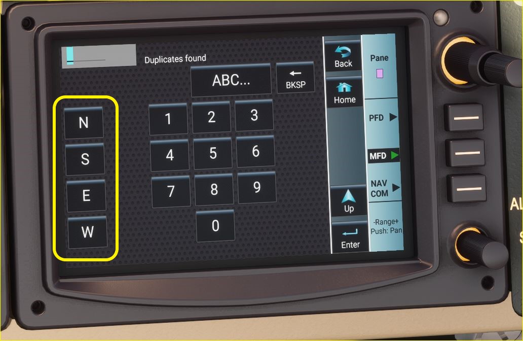 N-S-E-W buttons in the TBM9 FMS G3000 · Issue #1082 · Working-Title ...