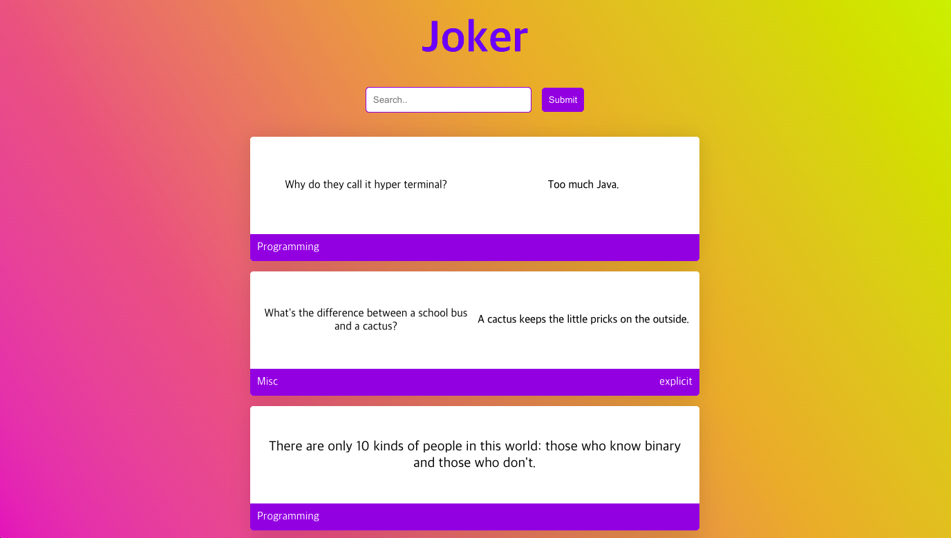 GitHub - Yeonlisa/Joker: React+Typescript+Styled-components