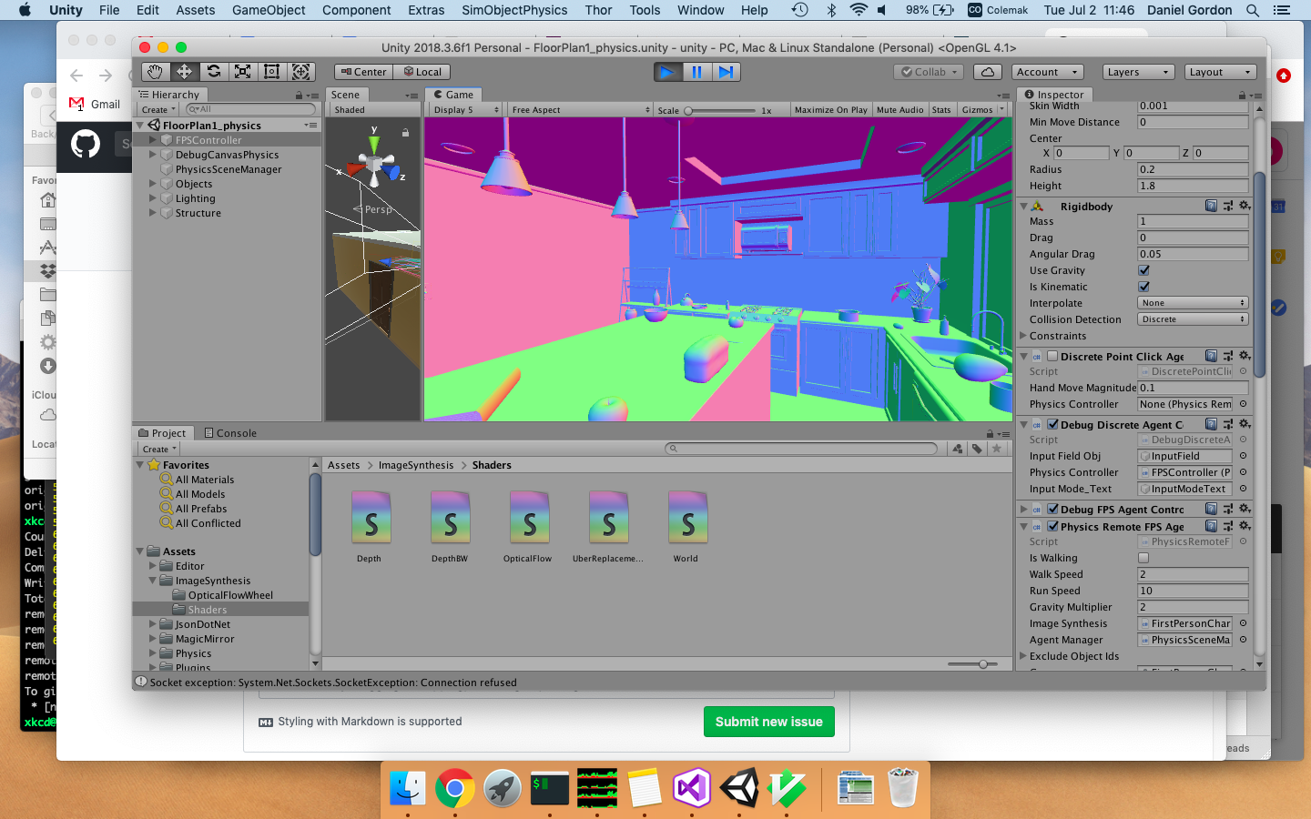 Transparent objects are invisible to depth/optical flow · Issue #246 · allenai/ai2thor · GitHub