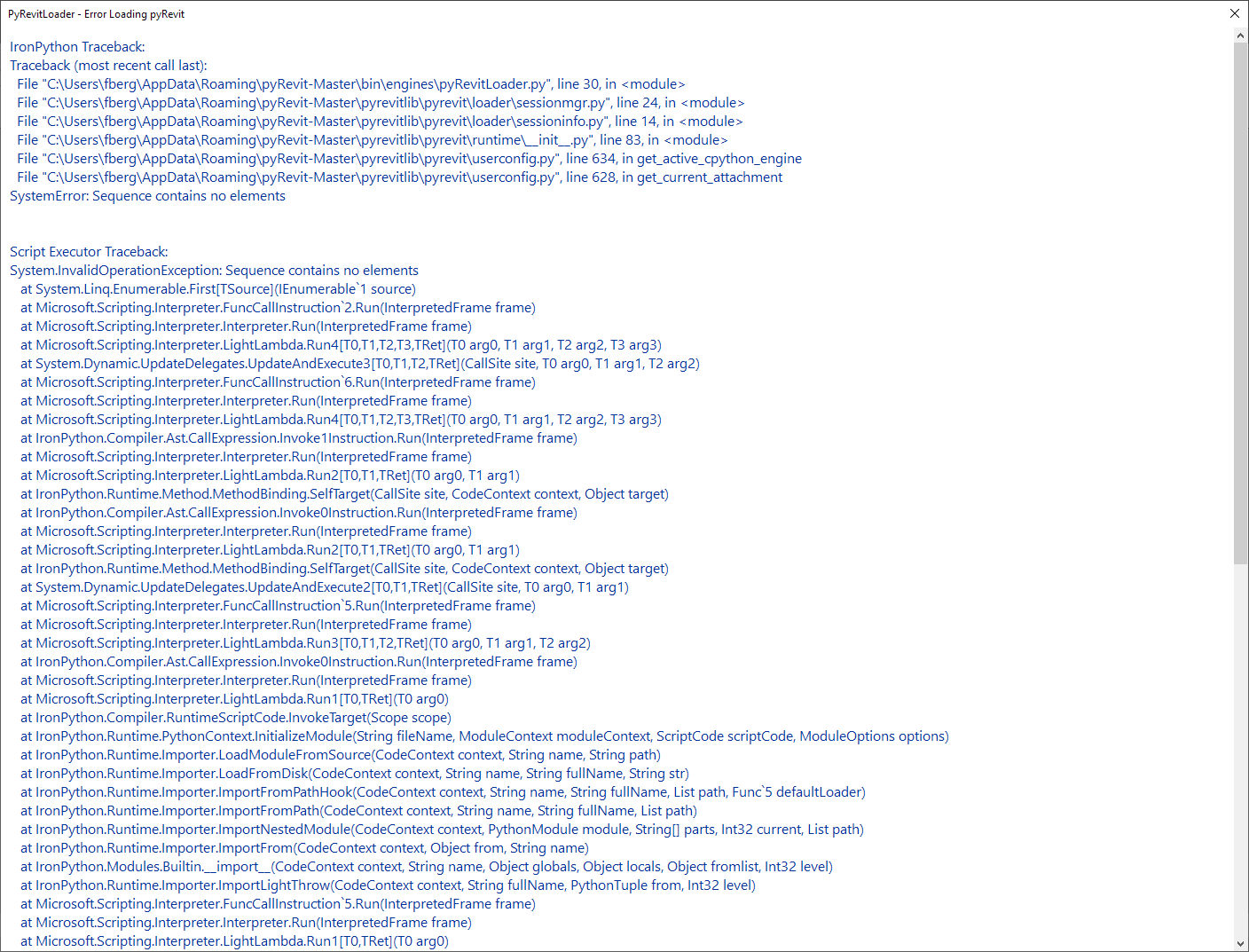PyRevitLoader - Failure to load PyRevit when launching Revit 2021, 2019 ... PyRevitLoader - Failure to load PyRevit when launching Revit 2021, 2019 ...