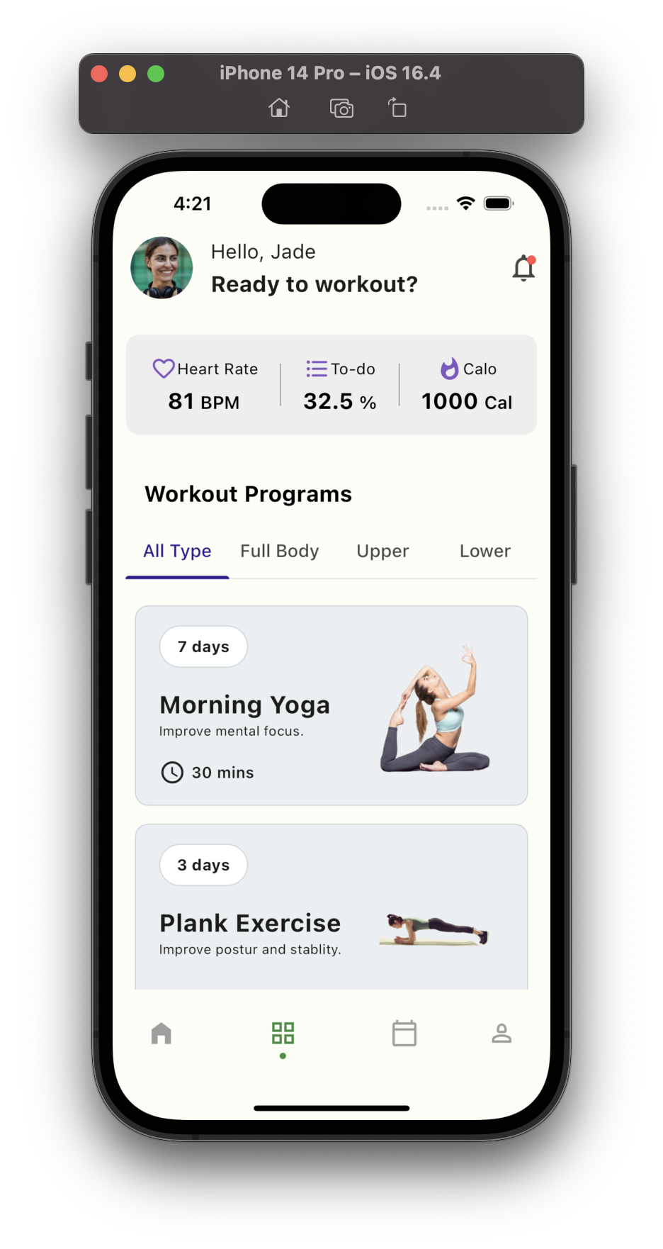 Github Mrthnby Fitness App Design Demo App For An Interview
