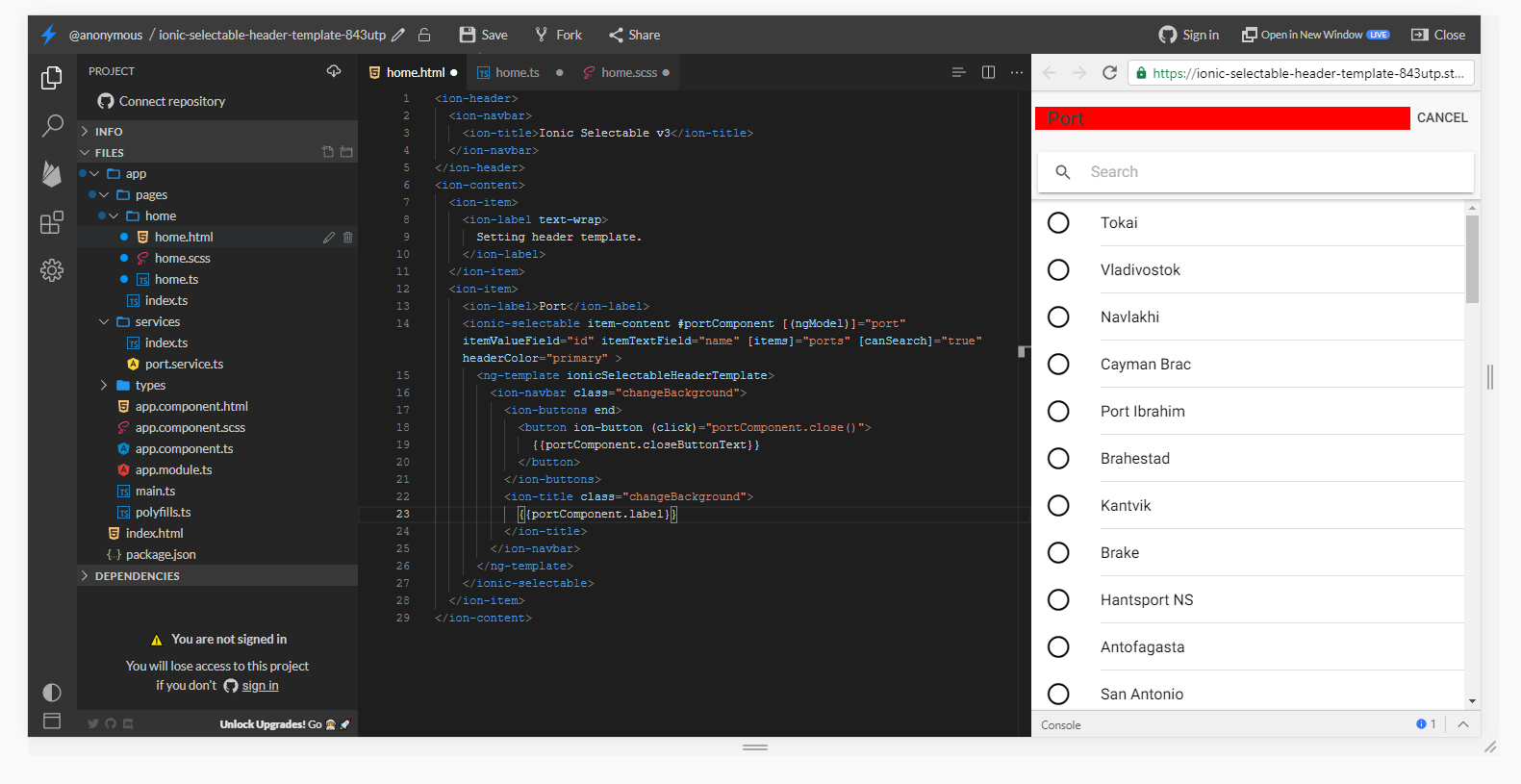 Styiling of ionic-selectable header · Issue #317 · eakoriakin/ionic-selectable · GitHub