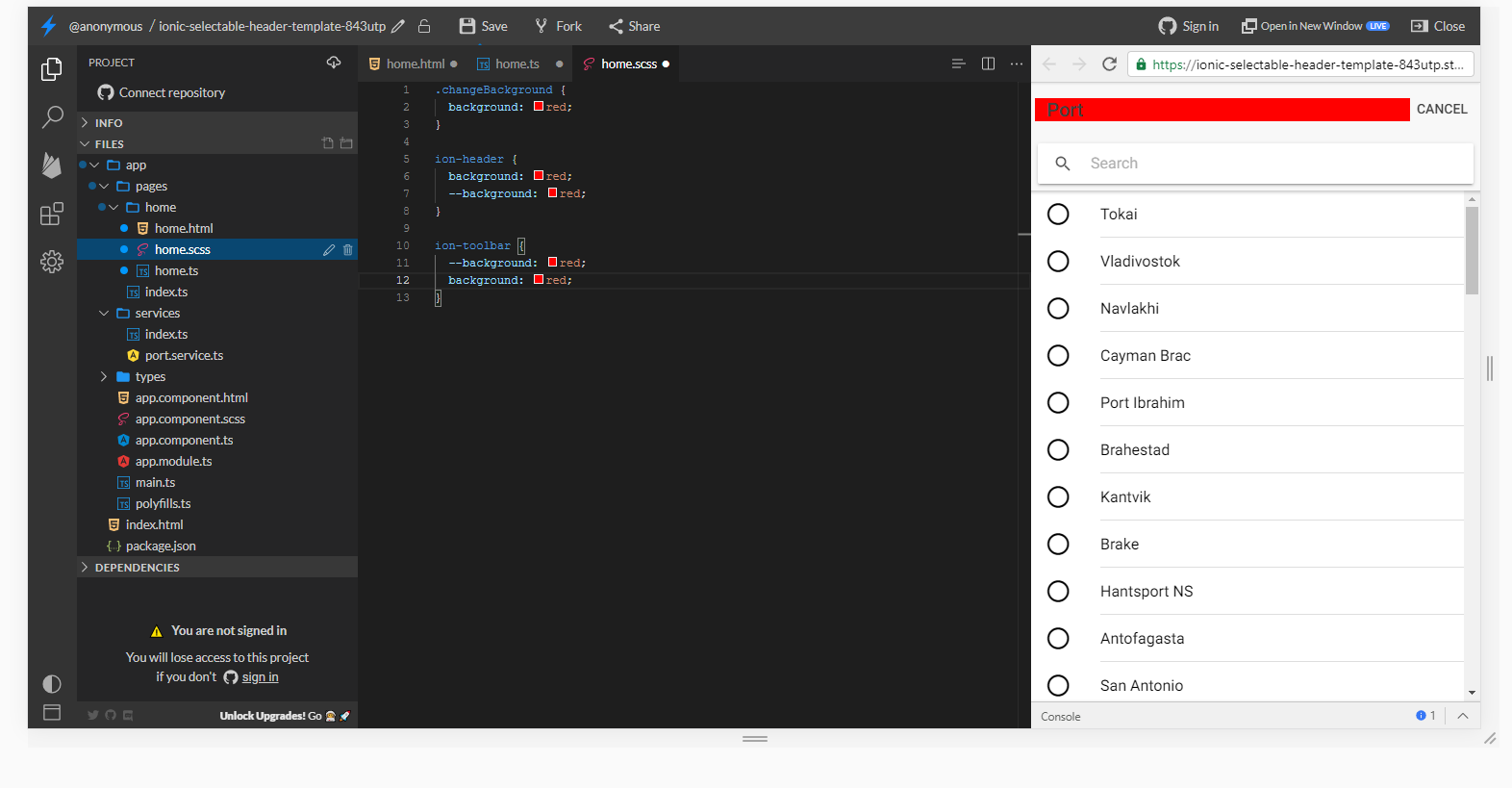 Styiling of ionic-selectable header · Issue #317 · eakoriakin/ionic-selectable · GitHub