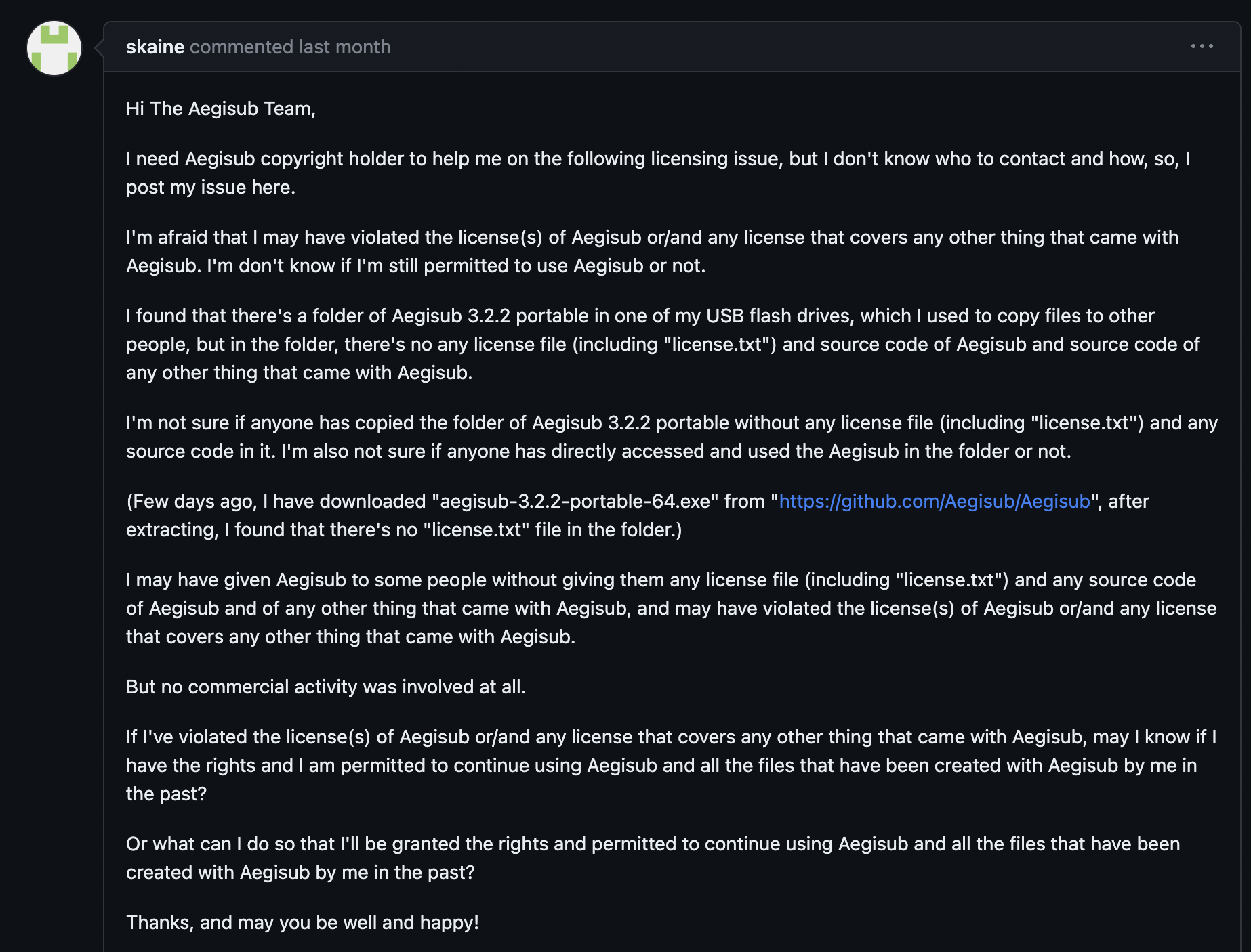 Inquiry on License · Issue #301 · Aegisub/Aegisub · GitHub