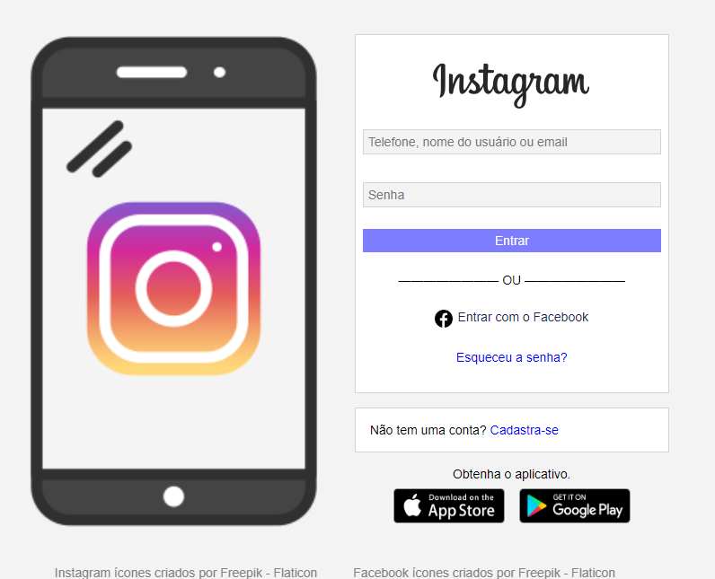 GitHub - alessiamonteiro/login-page-instagram: Página de login do Instagram