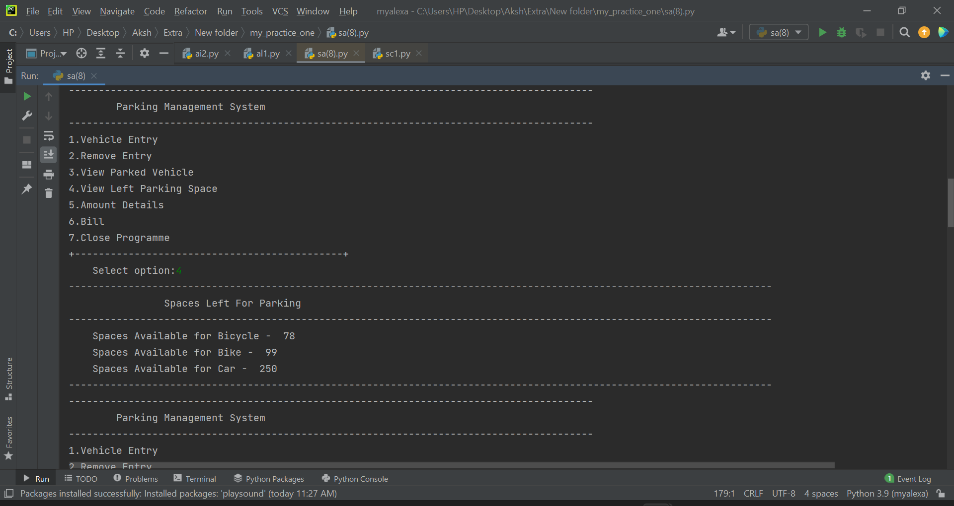 Github Gargimahashay Parking Management