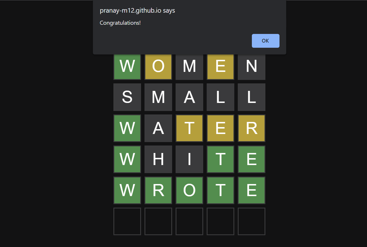 GitHub - Pranay-m12/Wordle-Game