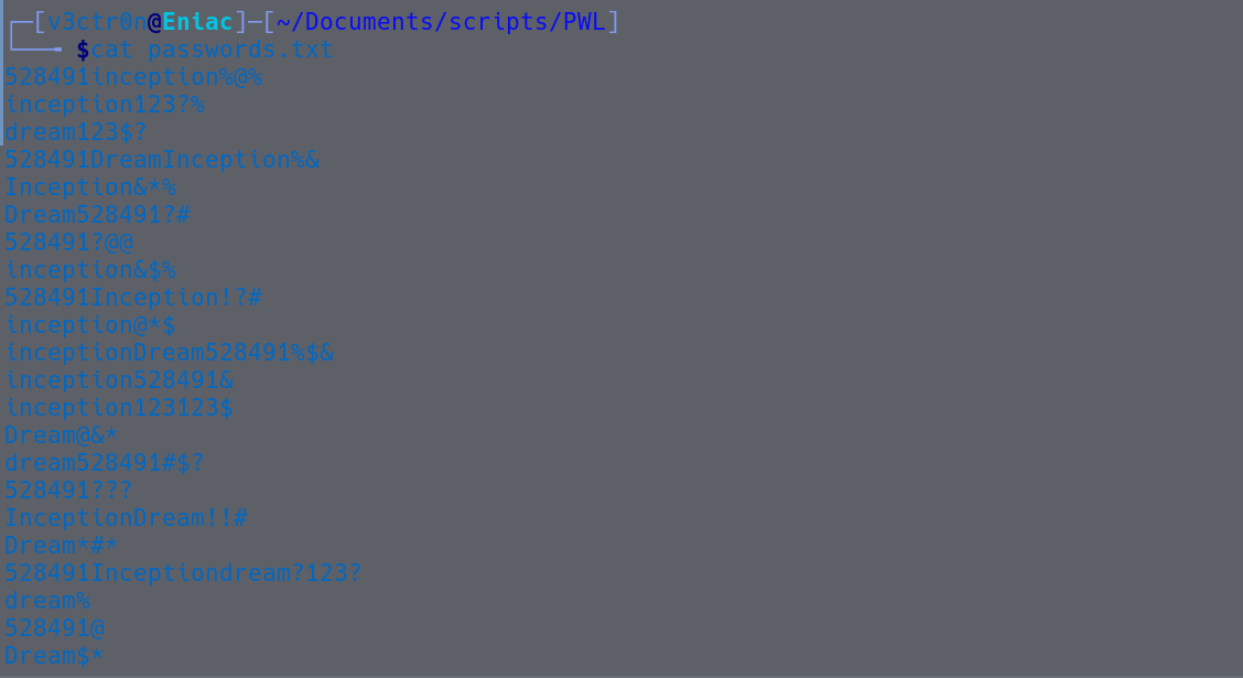 GitHub - v3ctr0n/PassWordList-Generator: Program which generates ...