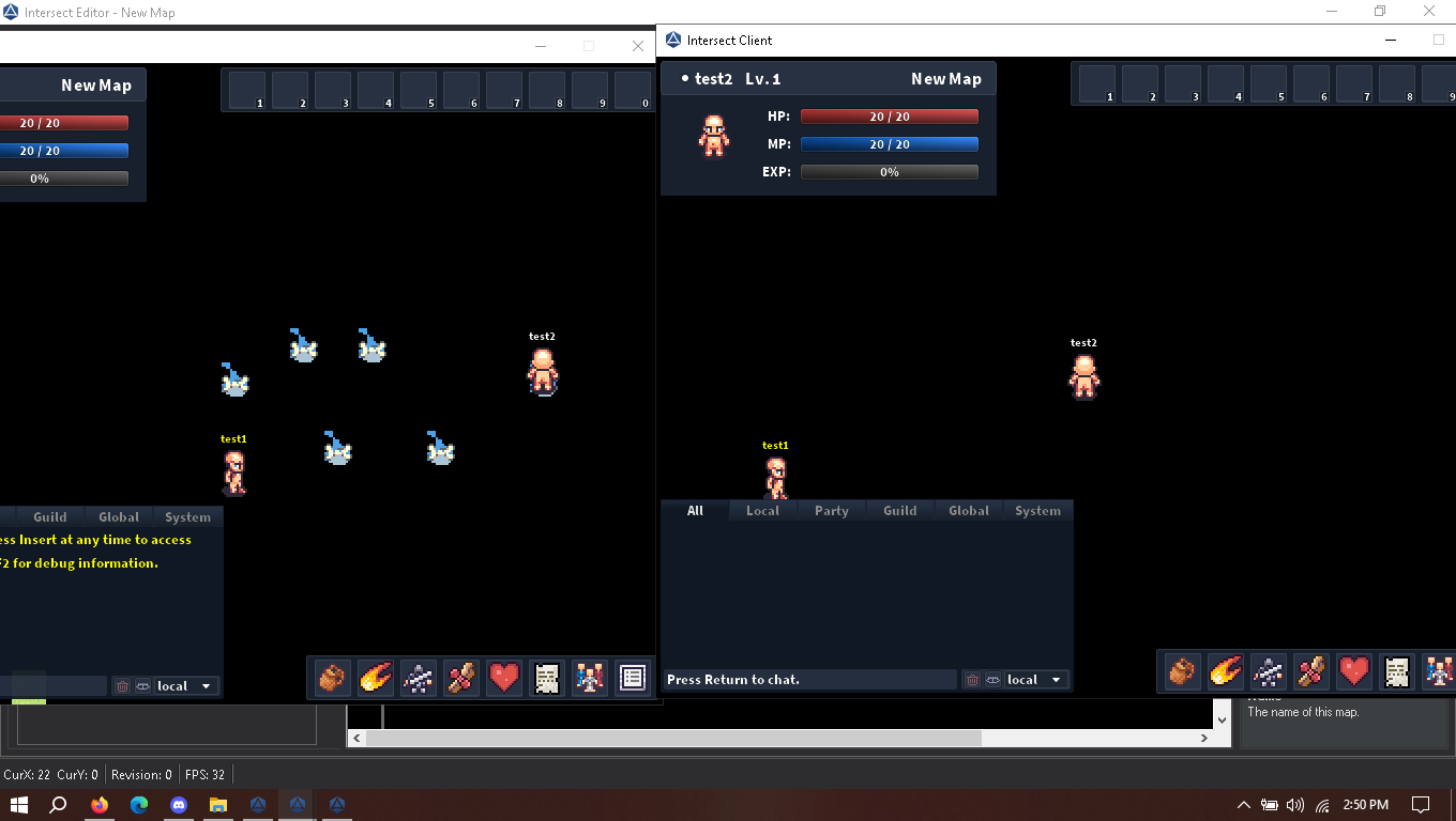 bug: Projectile isn't shown when another player warps into a map where a projectile was shot ...