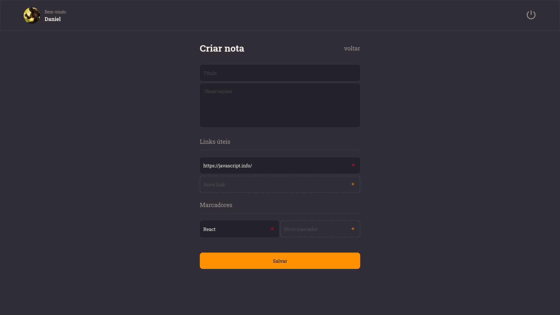 GitHub - DanielAbrante/rocket-notes