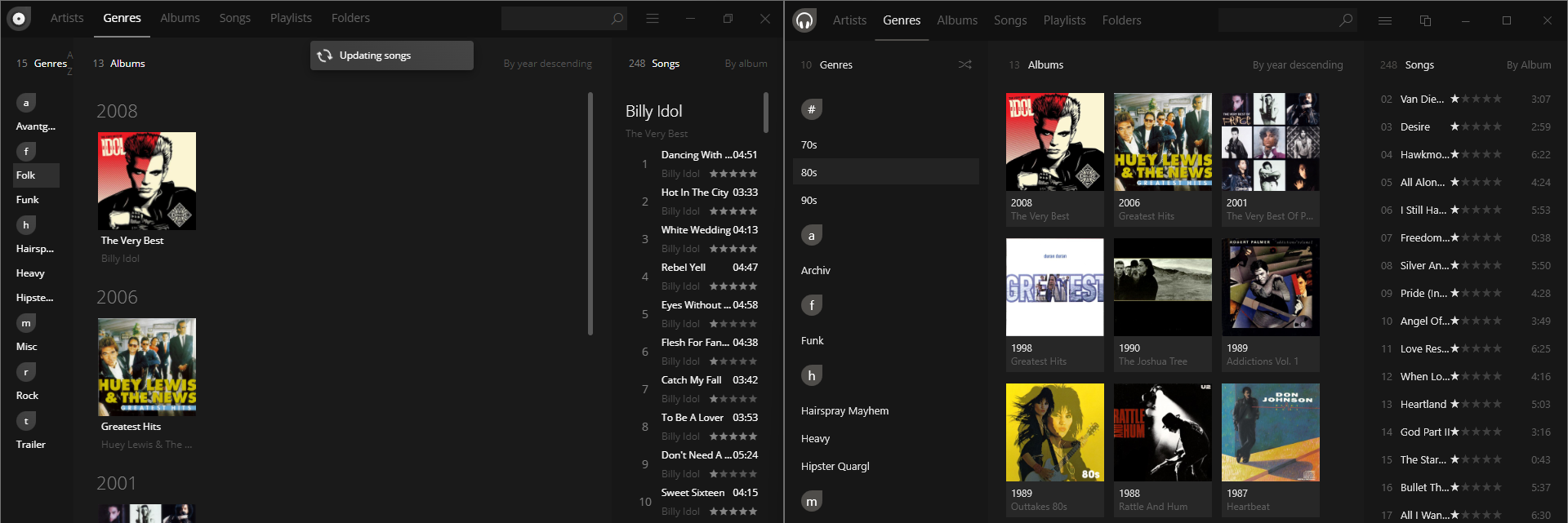 specific custom genres are not shown properly · Issue #371 · digimezzo/dopamine · GitHub