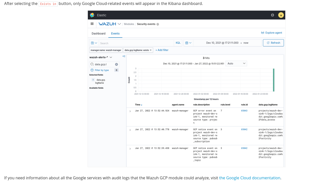 Rework GCP integration's Audit logs and DNS queries sections · Issue ...