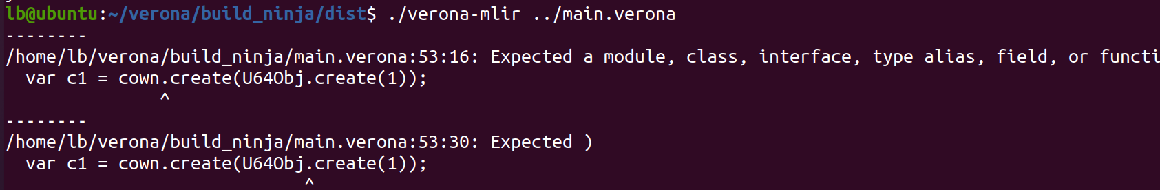 verona-mlir do not support cown, when · Issue #585 · microsoft/verona · GitHub