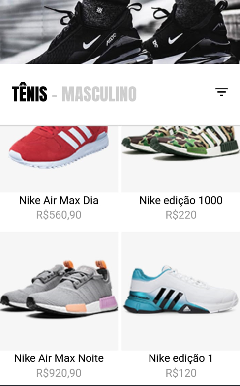 GitHub - JuanBr100/Loja_Virtual: mini projeto de uma loja de tênis virtual em React native ...