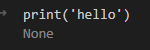 Print None in the Debug Console, while printing the output to the terminal · Issue #822 ...