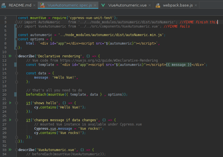 Cypress does not find libraries when those are set as 'externals' in the webpack configuration ...