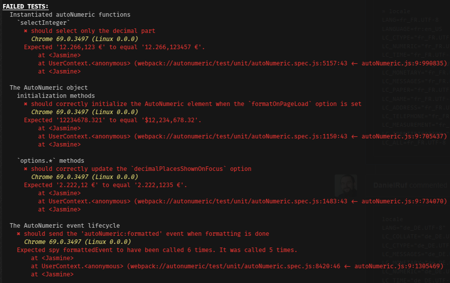 Failing Unit Tests On Macos With German Localization · Issue 607 · Autonumeric Autonumeric · Github