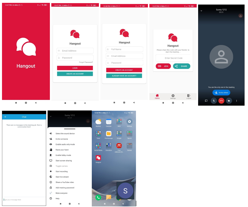 GitHub - SaifSunny/Hangout-Video-Conferencing-App: This is a video ...
