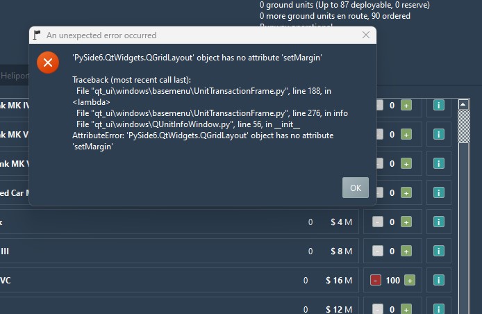 Unit Info Button Generates Error When Clicked On Object Has No Attribute Setmargin · Issue 