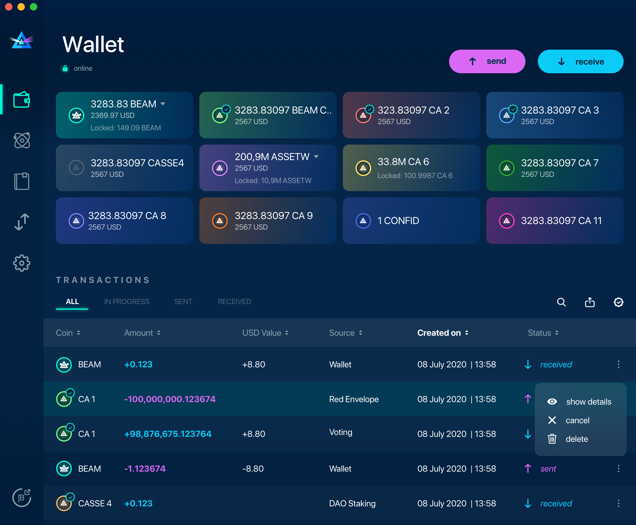 Make TX details as dialog · Issue #590 · BeamMW/beam-ui · GitHub