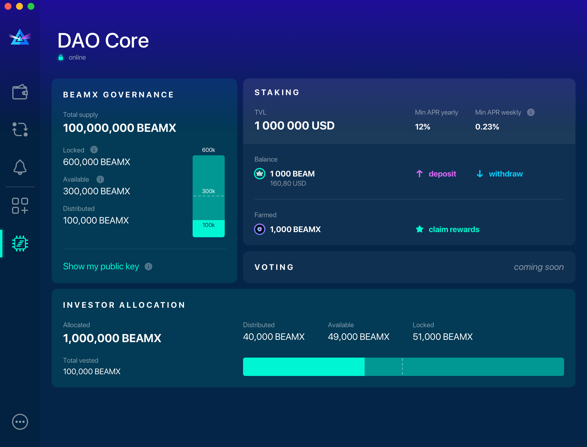 Dao Core App v1 (without Voting) · Issue #578 · BeamMW/beam-ui · GitHub