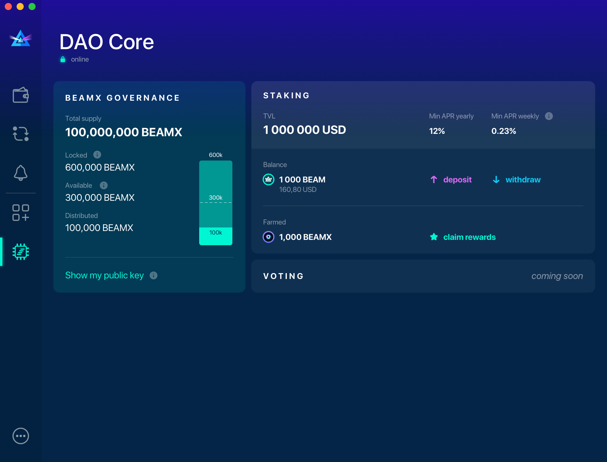 Dao Core App v1 (without Voting) · Issue #578 · BeamMW/beam-ui · GitHub
