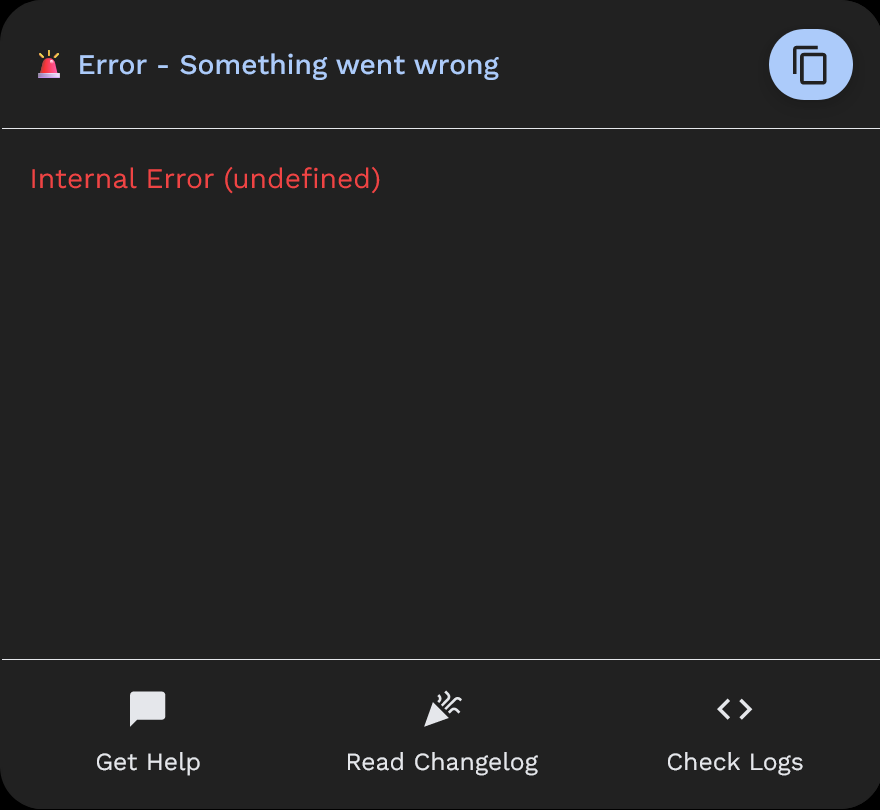 [BUG] Opening the Repair page sometimes causes timeout "Internal Error (undefined)" · Issue ...
