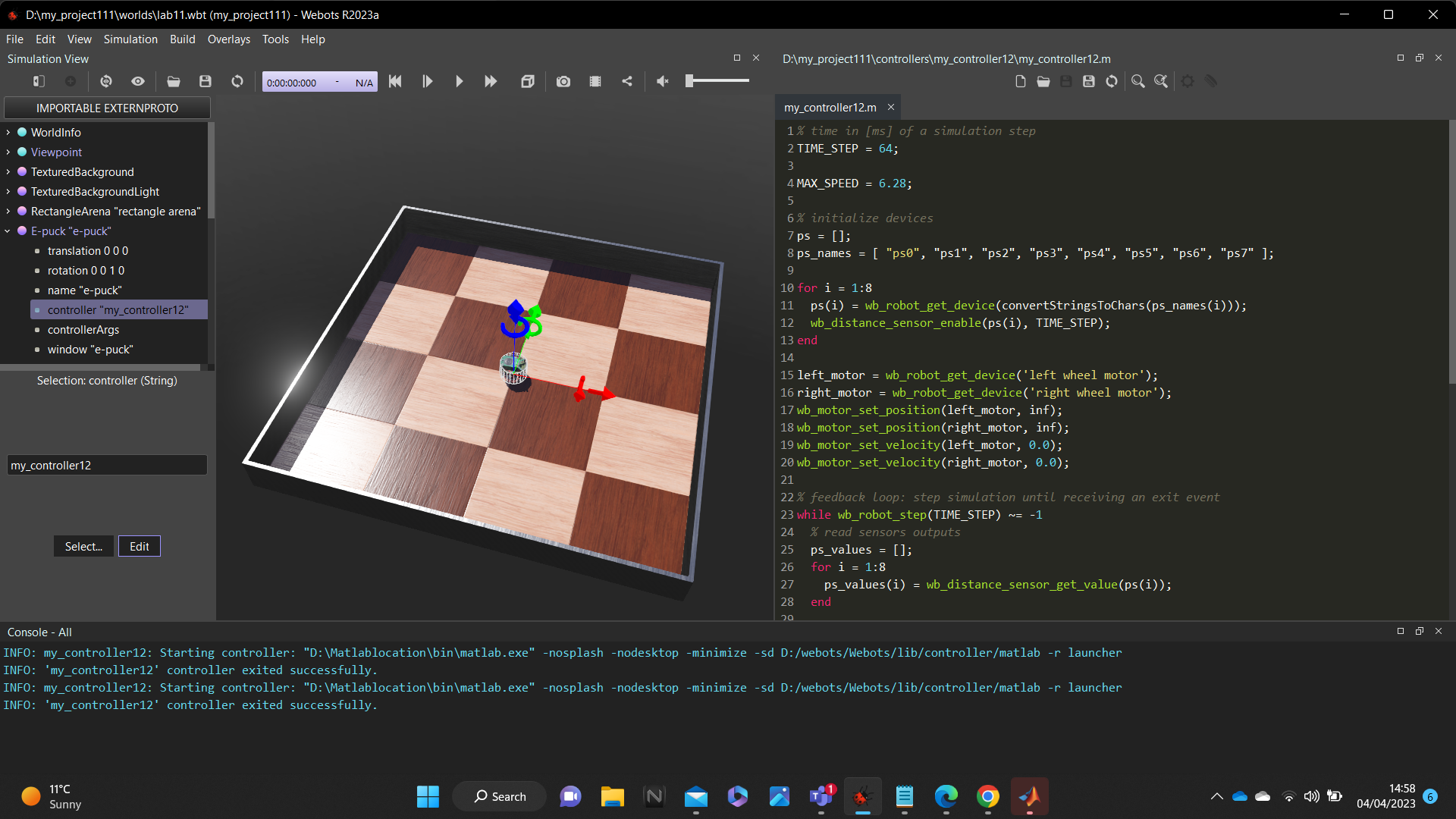 Webots integrated with matlab is not working. Nothing happens and eventually closes. · Issue ...