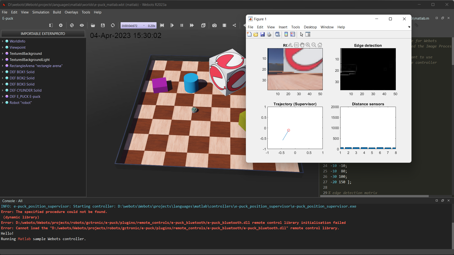 Webots Integrated With Matlab Is Not Working Nothing Happens And Eventually Closes · Issue 